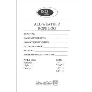 RQ3 Rope Log – Rescue Source
